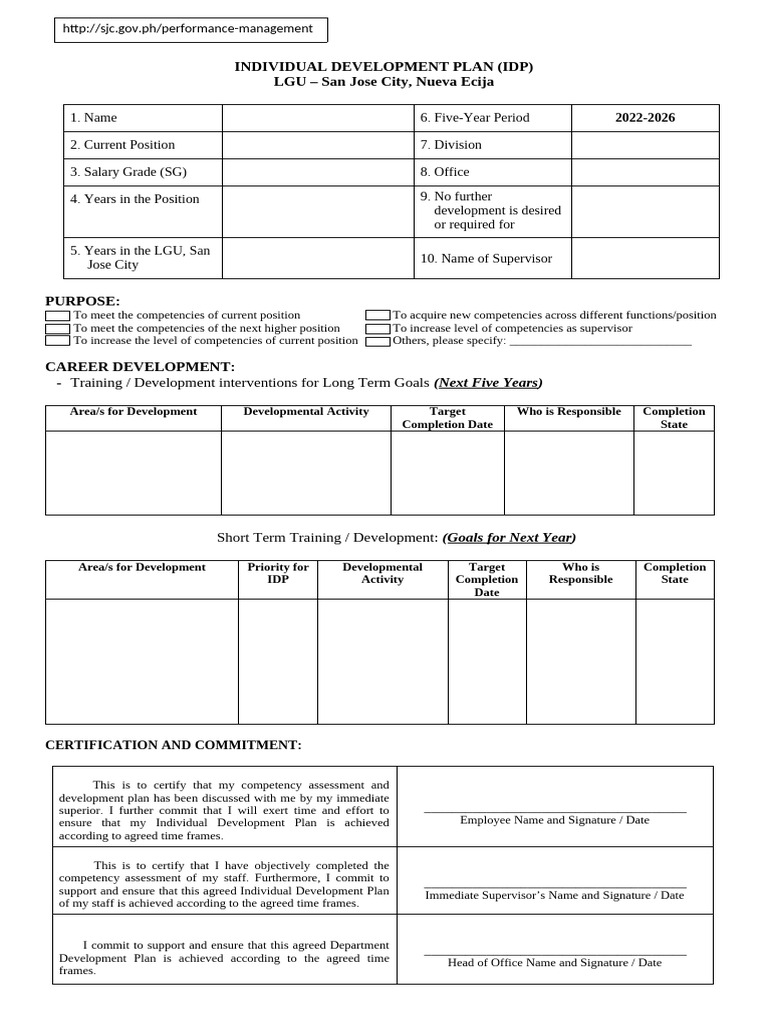 Career Development Plan | PDF | Business