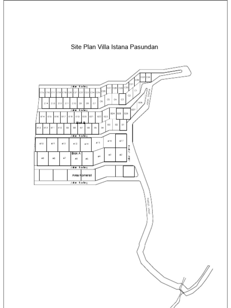 Site Plan Villa | PDF