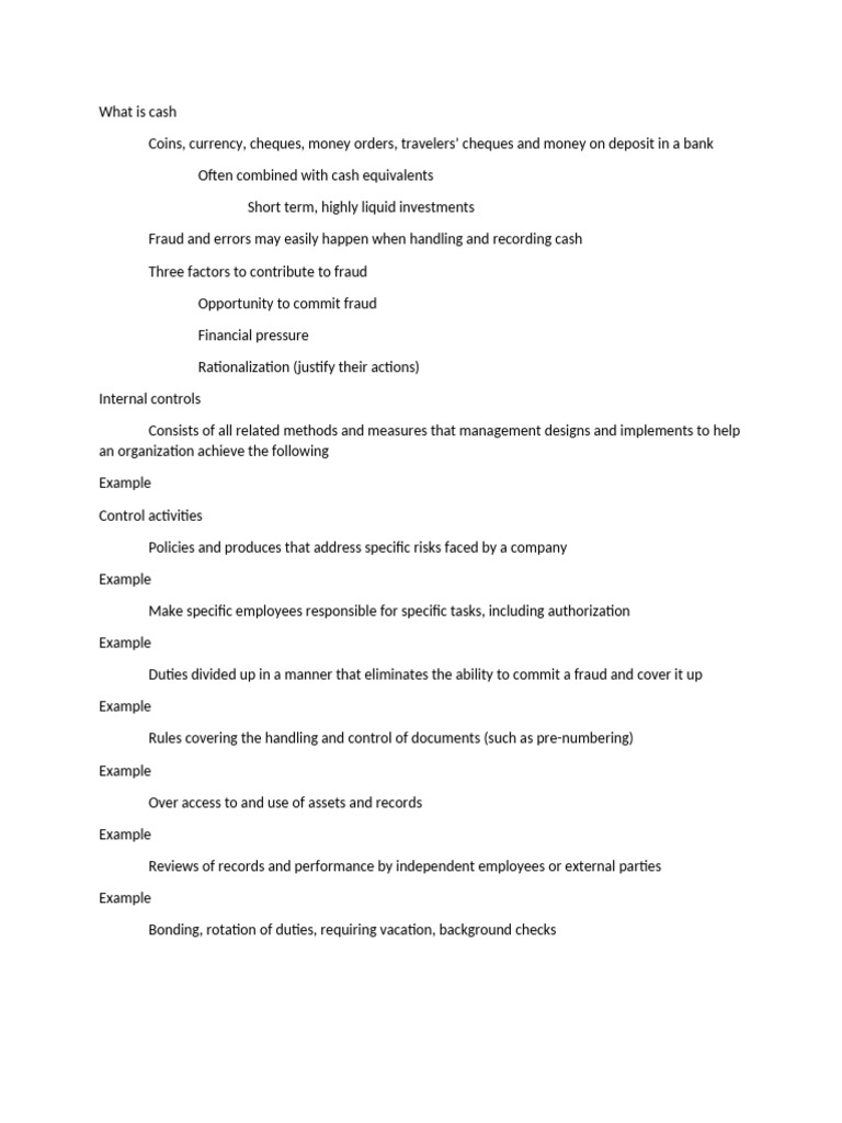 Cash Management and Internal Controls | PDF | Cheque | Banks