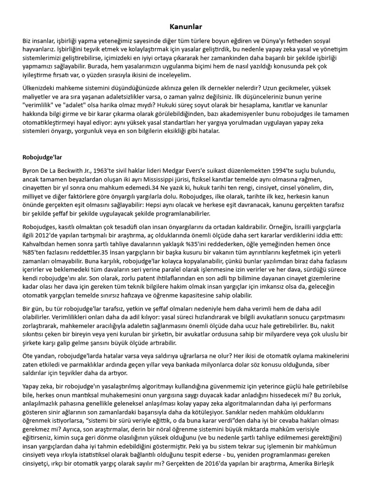 Kanunlar Konusu TR | PDF