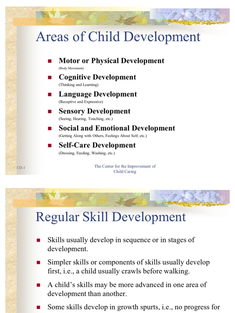 Last Developing Physical Skills in Children | PDF | Child Development ...
