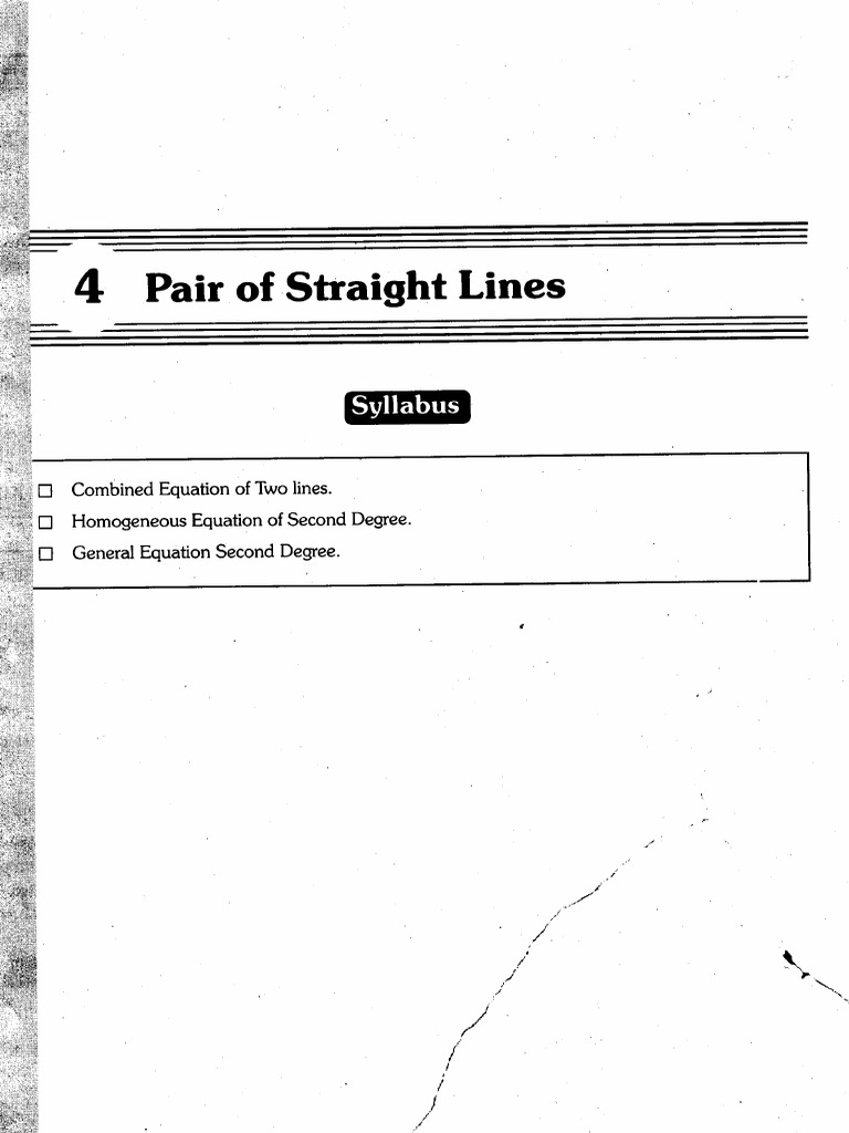 MHT-CET Set 1 (Pair of Straighat Line) | PDF | Trigonometric Functions | Classical Geometry