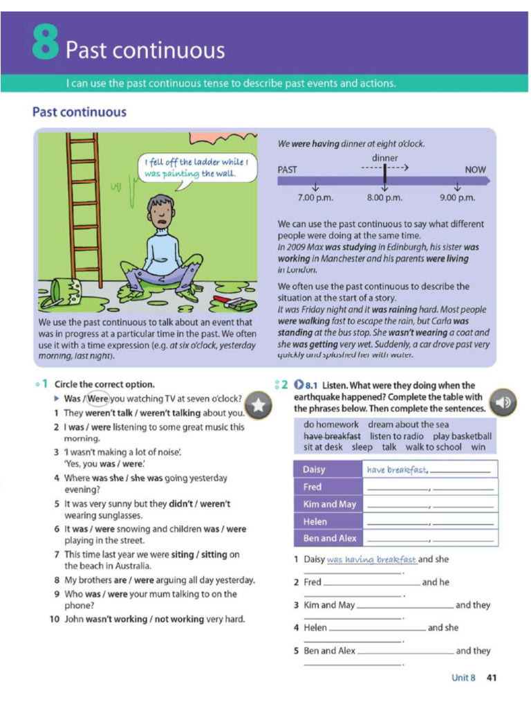 Past Continuous | PDF