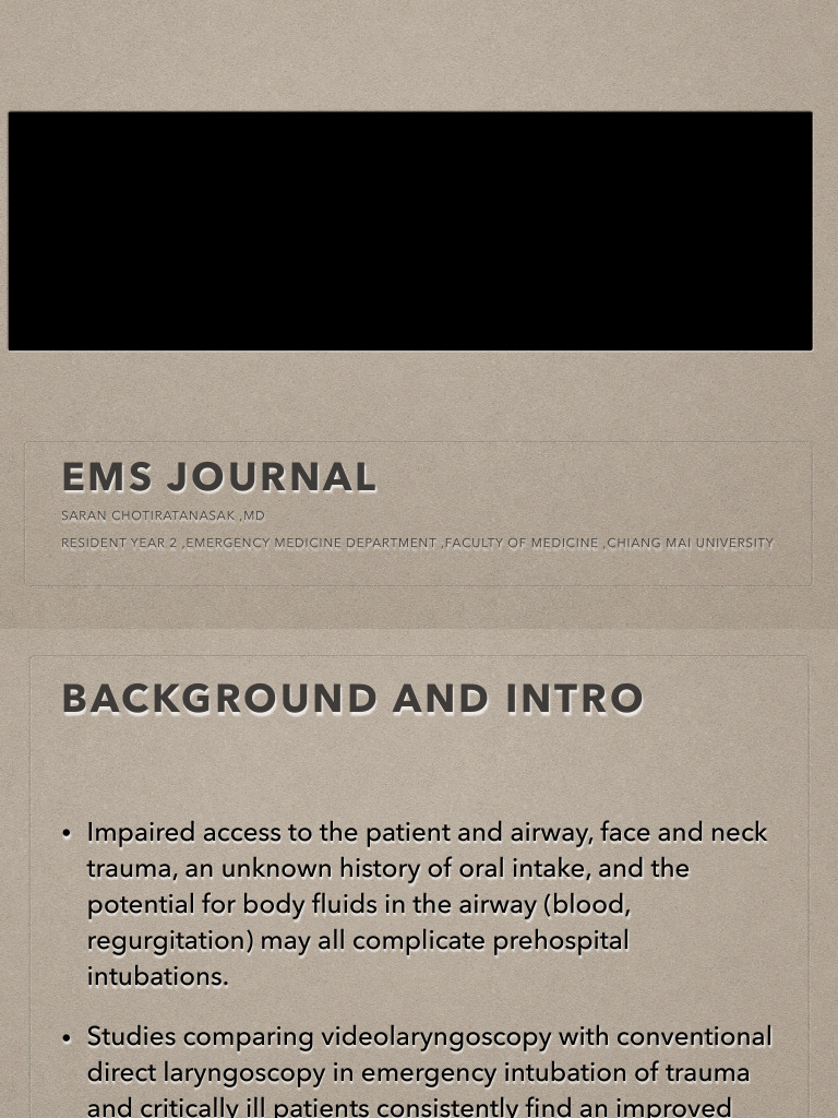 EMS Journal | PDF | Emergency Medical Services | Clinical Medicine