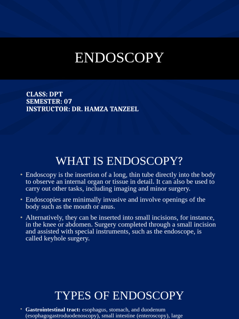 Endoscopy 1 | PDF | Endoscopy | Abdomen