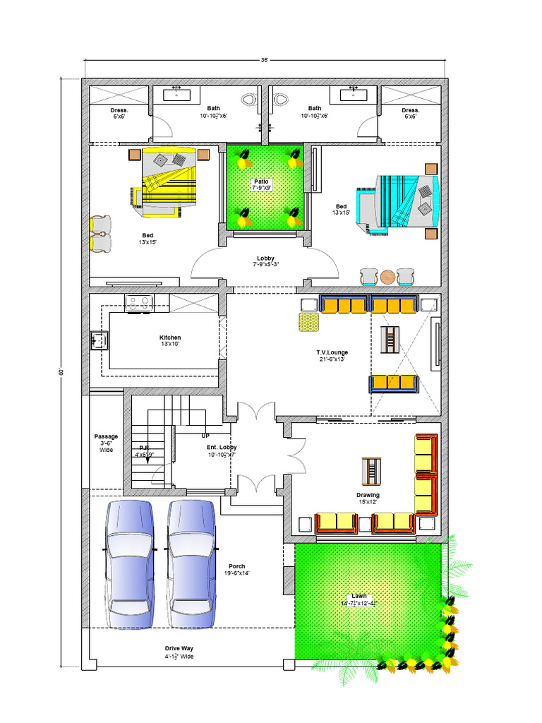 7 marla HOUSE DESIGN | PDF
