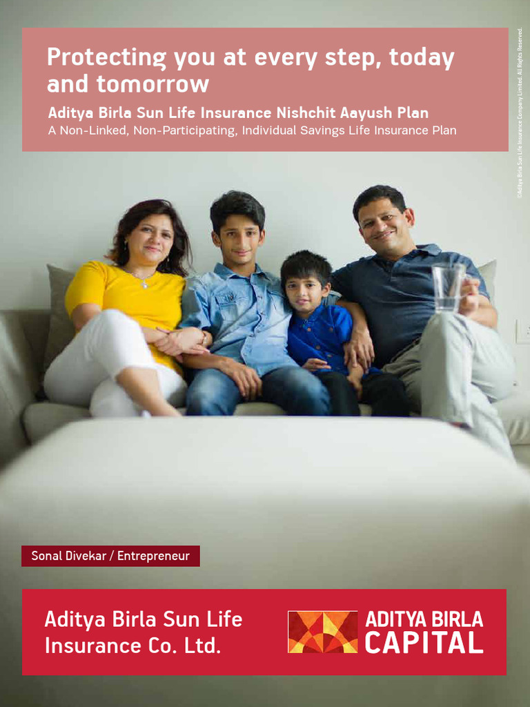 ABSLI Nishchit Aayush Plan Details | PDF | Insurance | Life Insurance