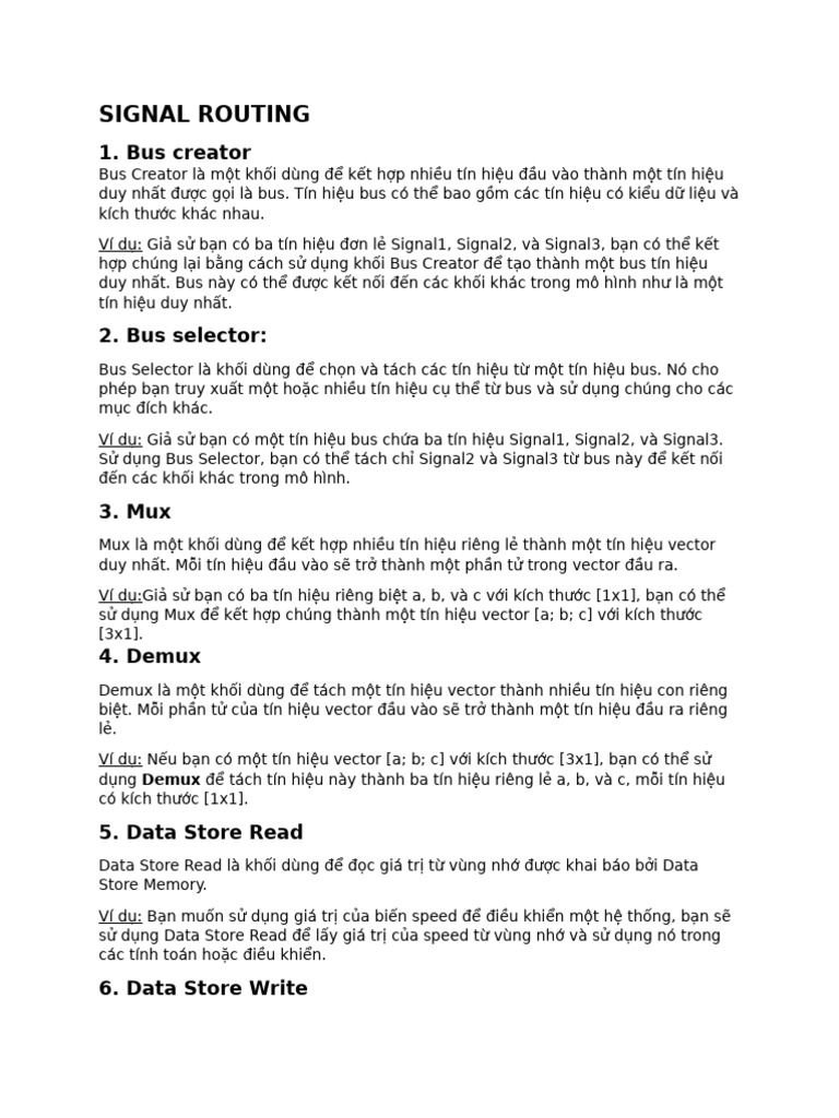 Signal Routing | PDF