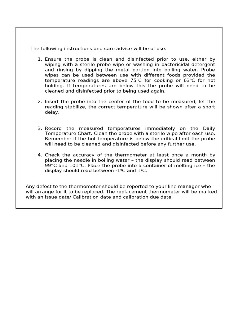 The Following Instructions and Care Advice Will Be of Use | PDF