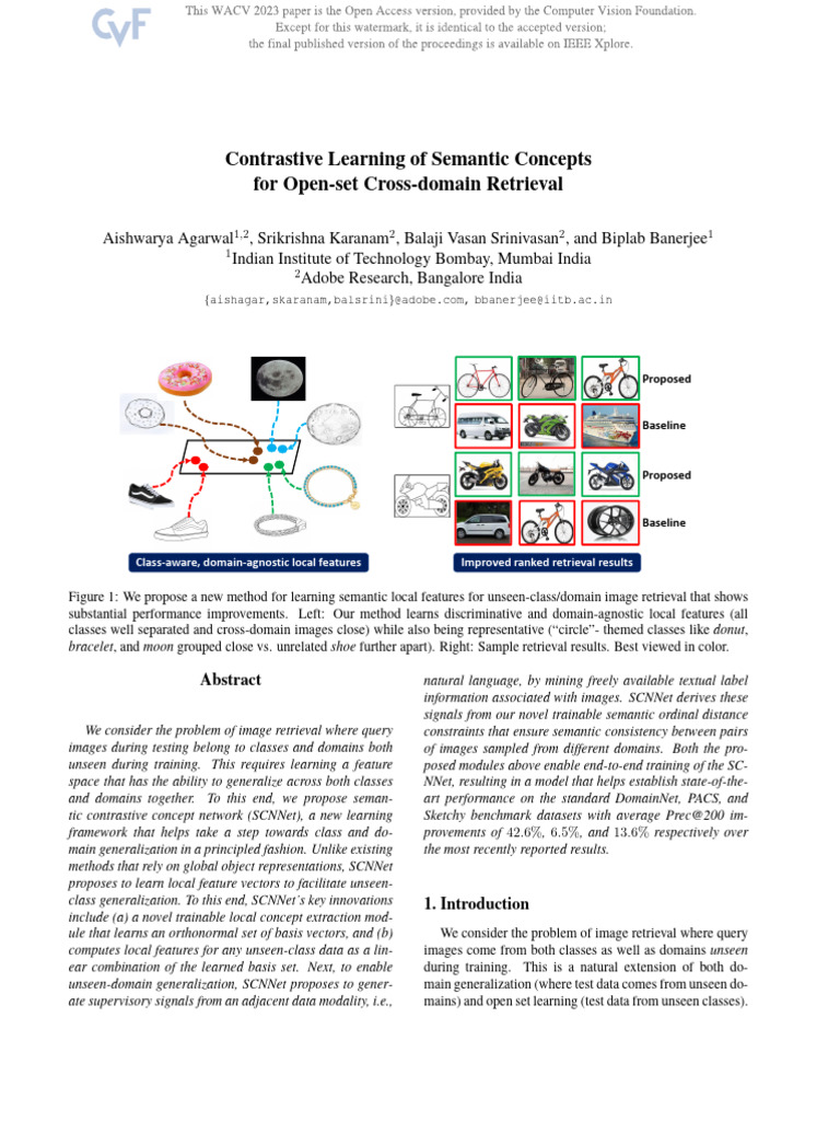 Agarwal Contrastive Learning of Semantic Concepts For Open-Set Cross-Domain Retrieval WACV 2023 ...