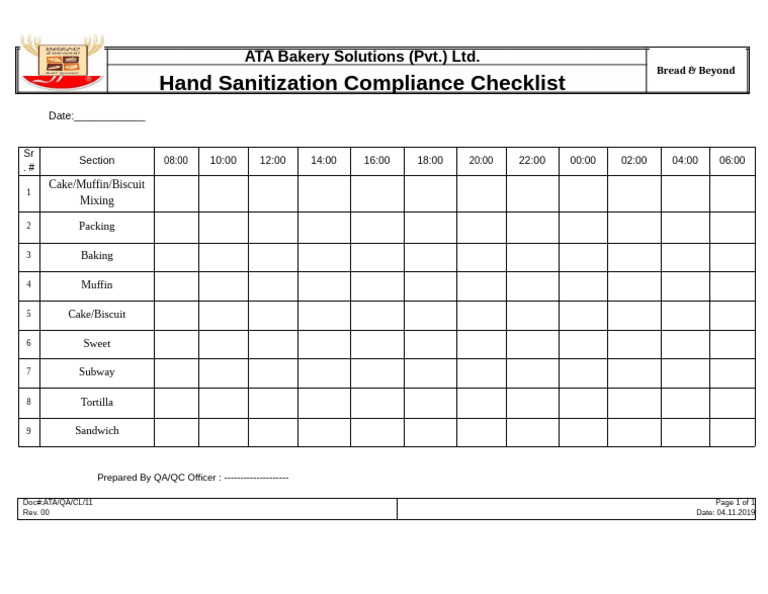 CL-11 Hand Sanitization Updated | PDF