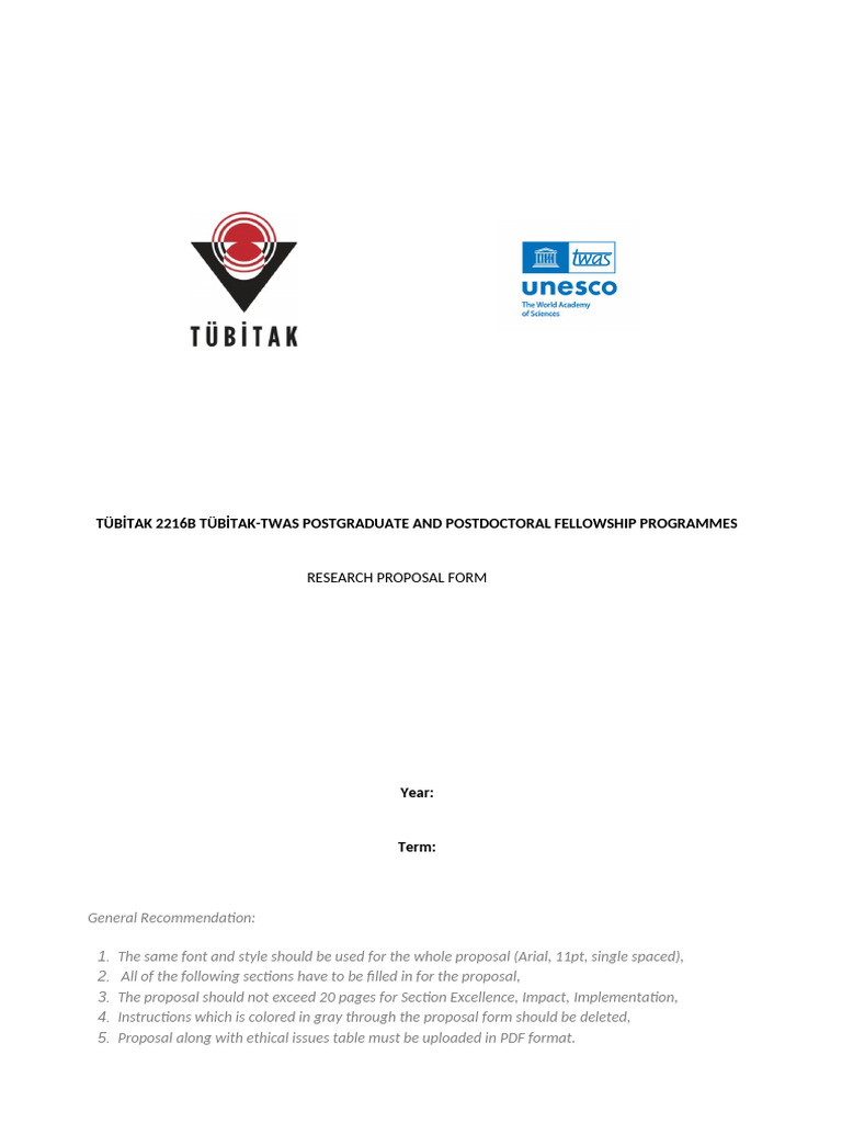 research_proposal_form_template_3 | PDF | Doctor Of Philosophy | Risk