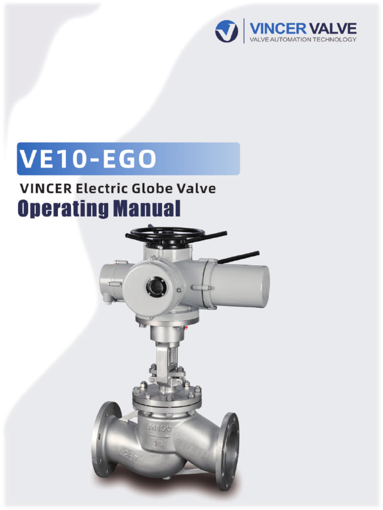 VE10-EGO VINCER Electric Globe Valve - Compressed | PDF