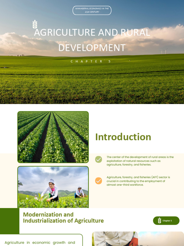Agriculture and Rural Development | PDF | Agriculture | Natural Environment