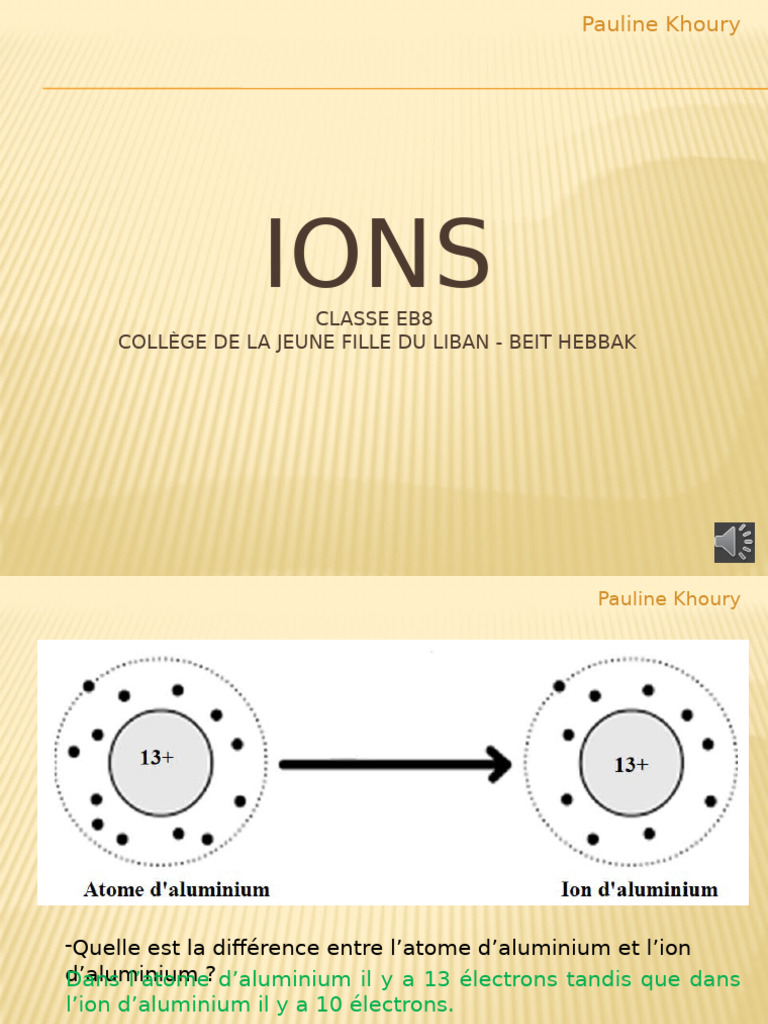 Différence entre atomes et ions | PDF | Ion | Proton