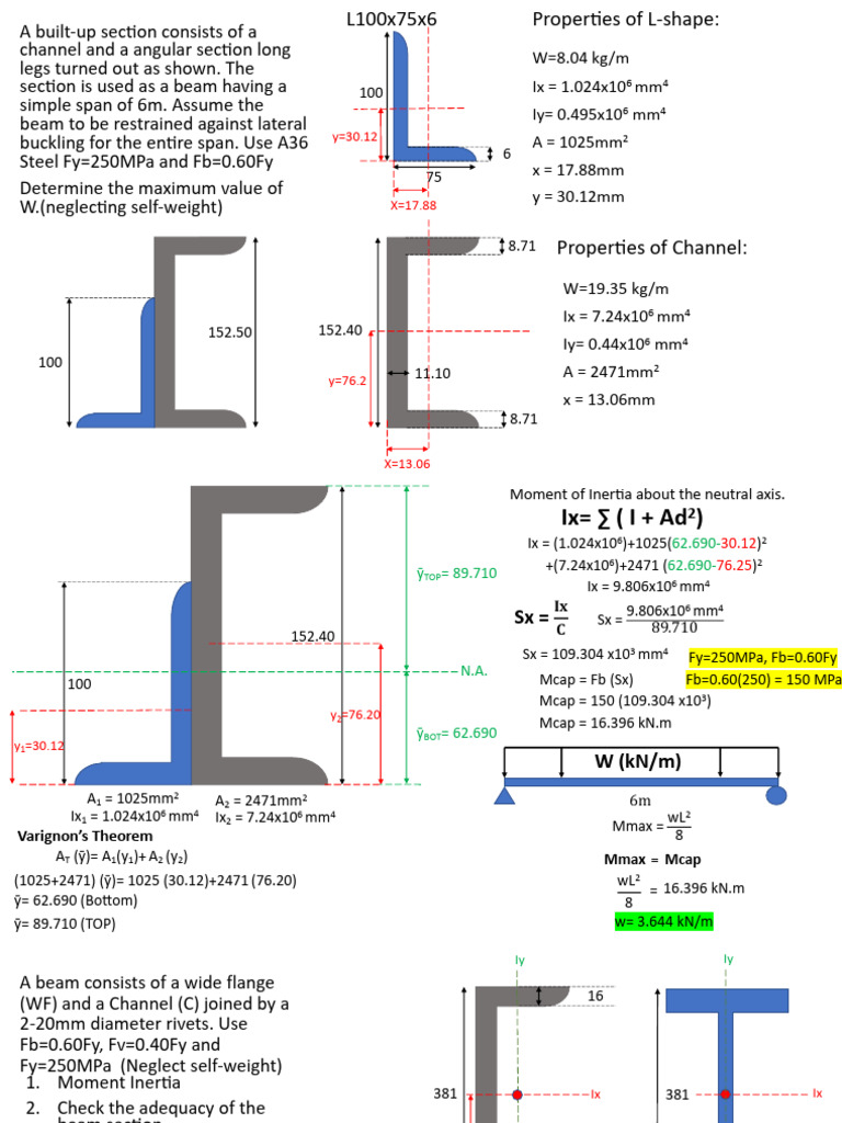 Built Up Sections 6 | PDF | Civil Engineering | Building Engineering