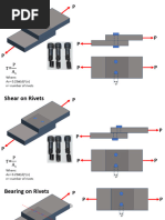 Rivet and Joint Load Calculations | PDF | Rivet | Stress (Mechanics)