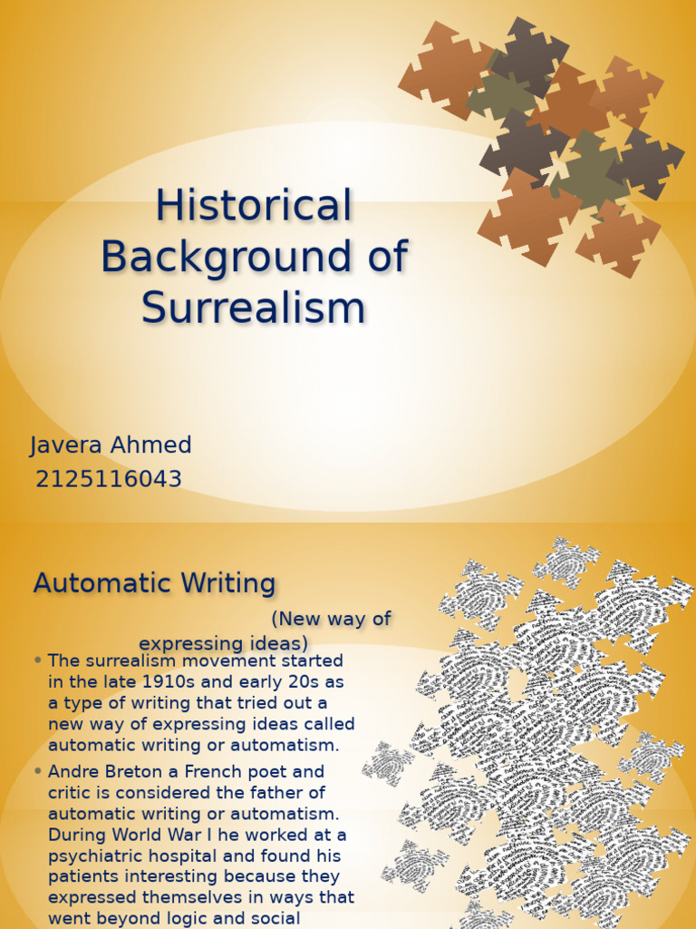 Historical Context of Surrealism | PDF | Surrealism | Sigmund Freud