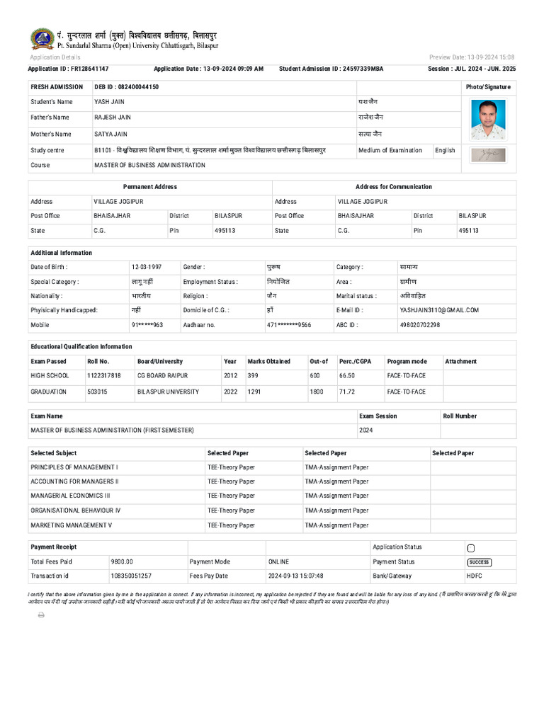 MBA Fee | PDF | Master Of Business Administration | Business