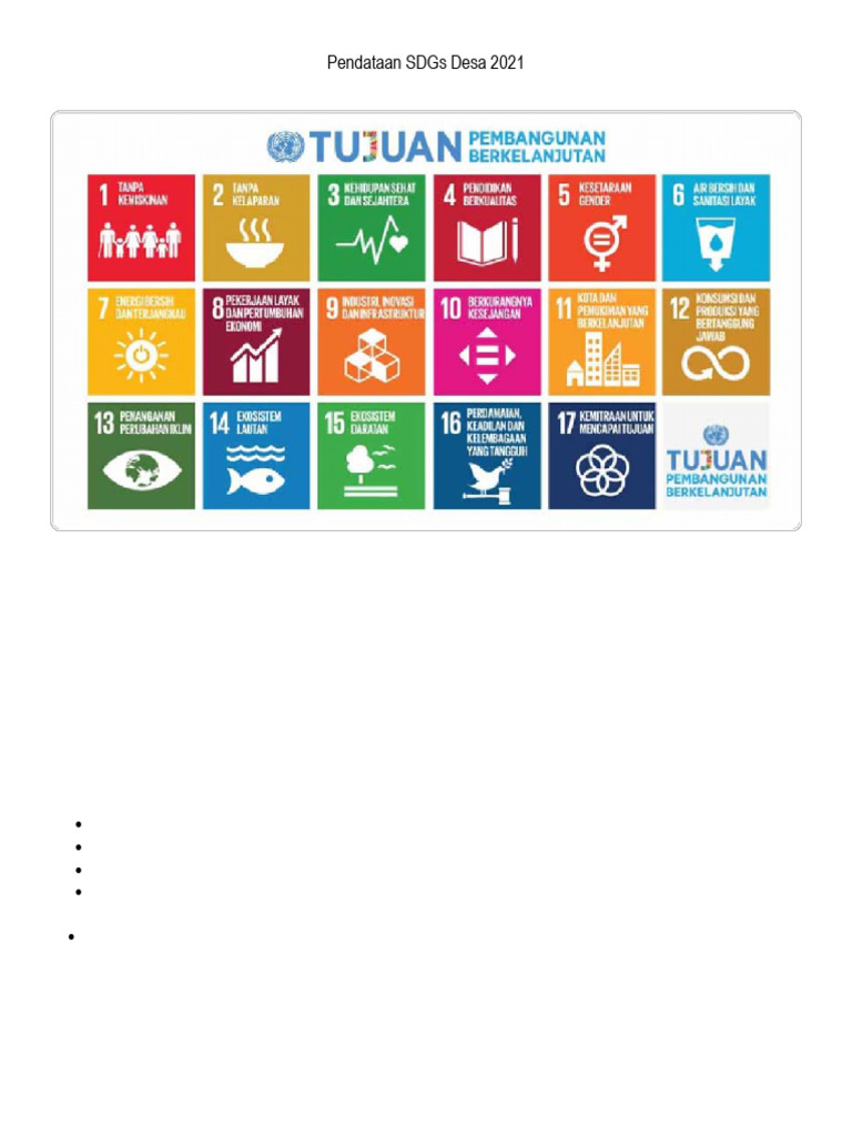 Pendataan SDGs Desa 2021 | PDF | Ilmu Sosial