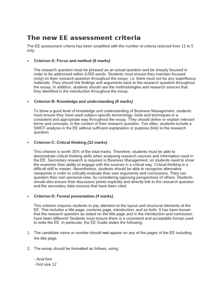 EE Guidelines and Ques | PDF | Critical Thinking | Thought