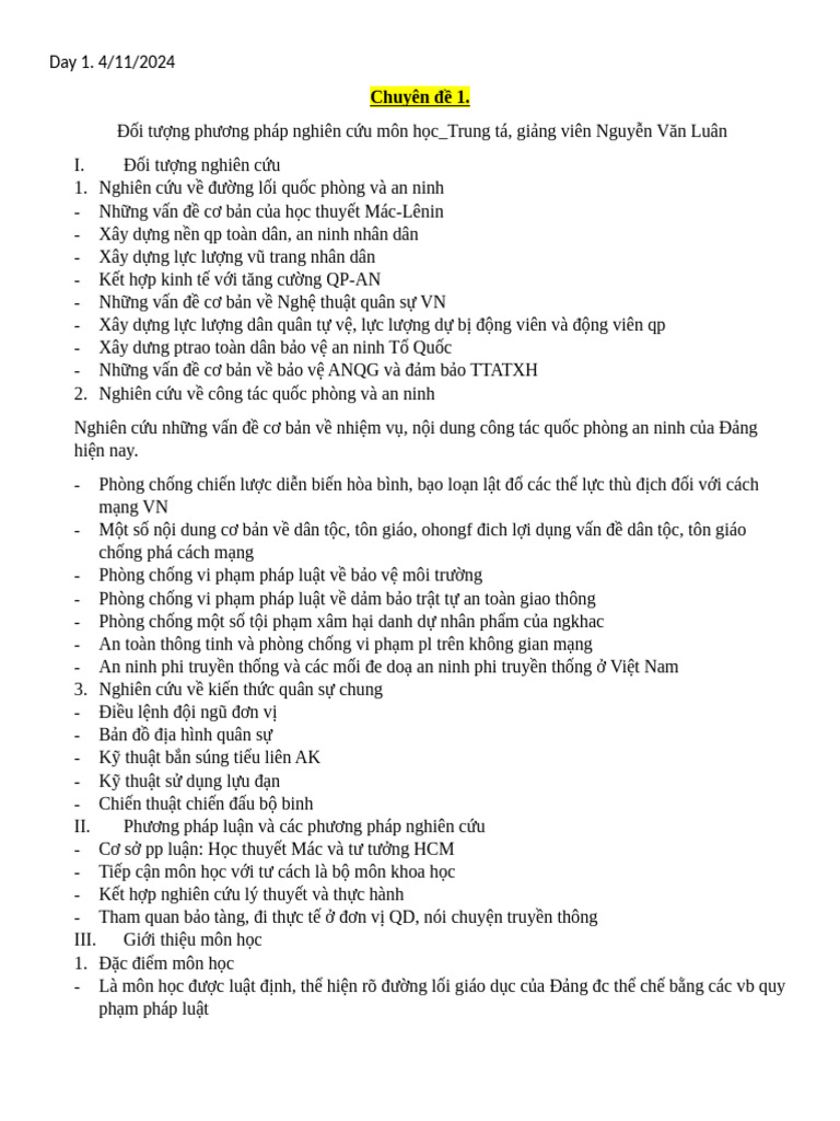 Đường lối ANQP | PDF