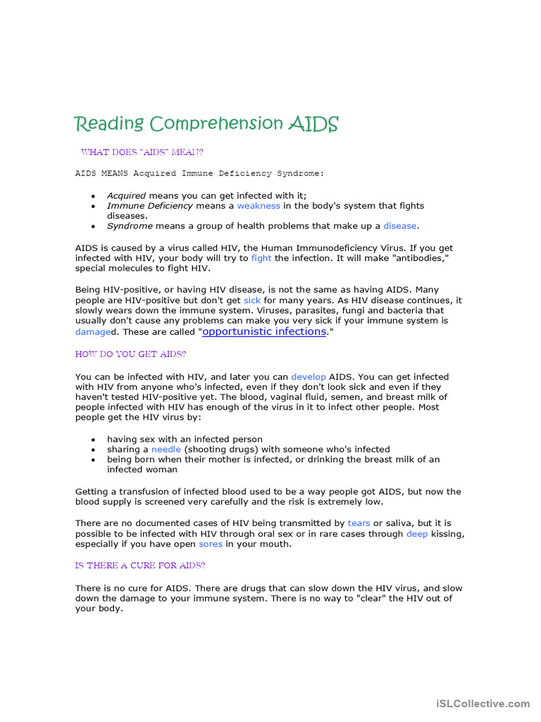 Understanding HIV/AIDS Basics | PDF | Hiv/Aids | Infection