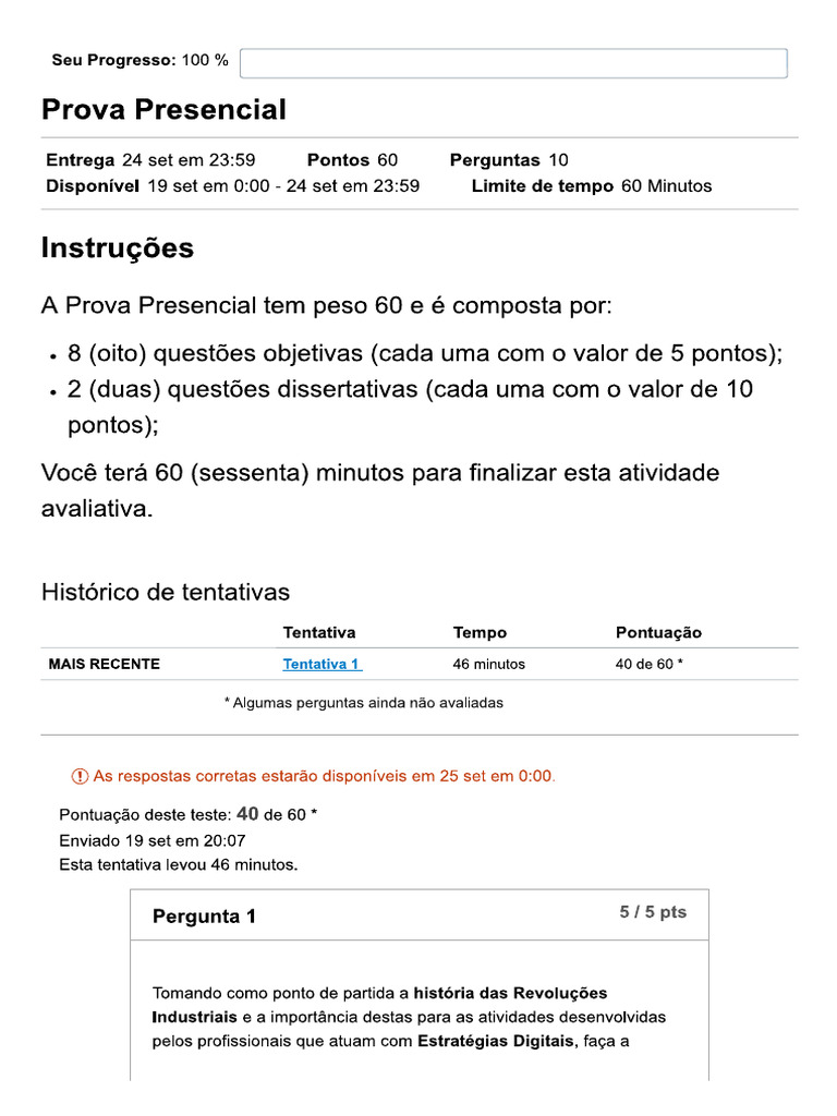 Prova Presencial MKT de Busca e Webanalitics | PDF