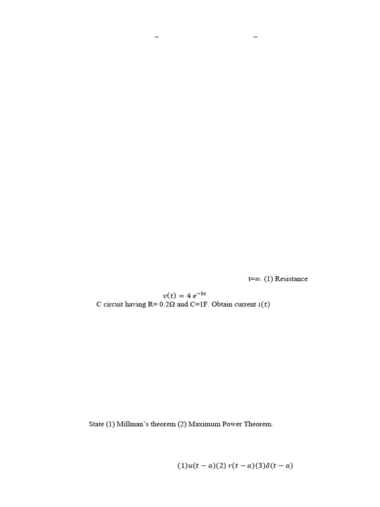 Network Theory Exam Guide | PDF | Electrical Network | Electrical Engineering