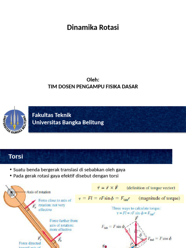11 - Dinamika Rotasi | PDF | Sains & Matematika