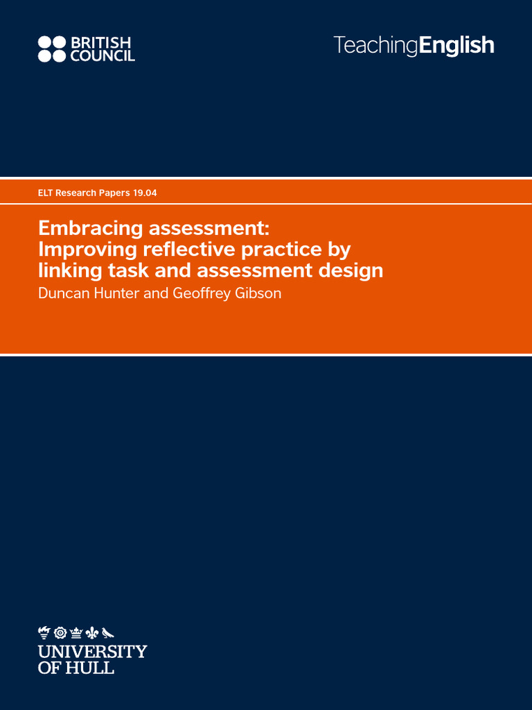K059 ELT Research Papers - Embracing Assessment - A4 - FINAL | PDF | Reflective Practice | Teachers