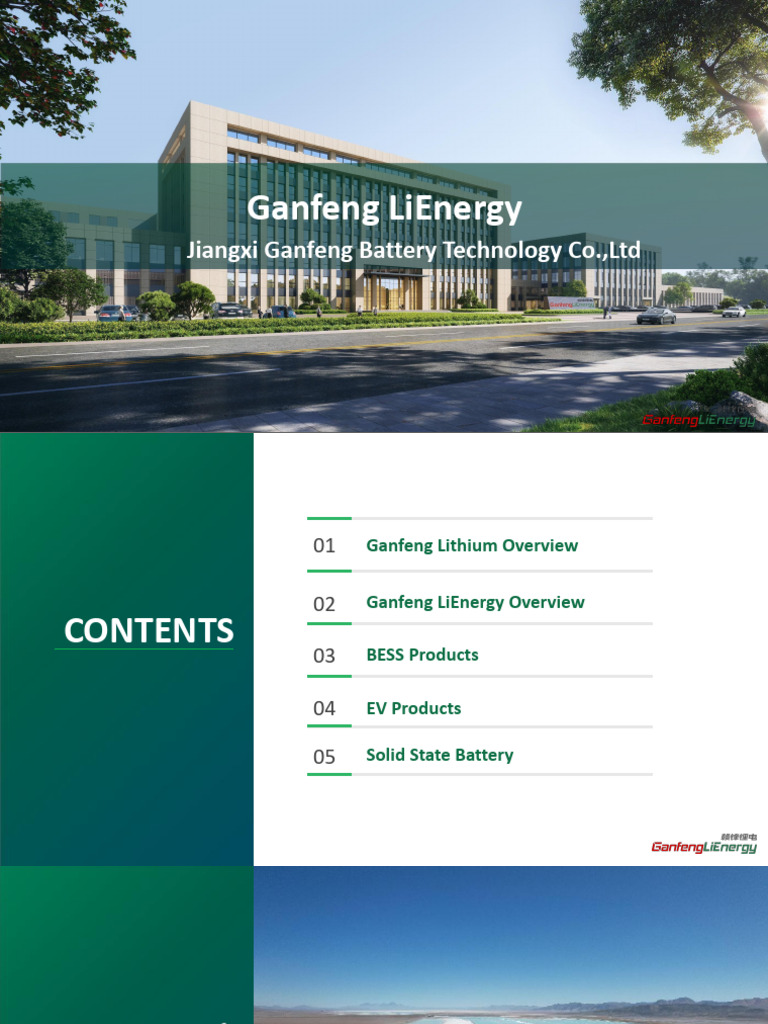 Ganfeng LiEnergy Presentation | PDF | Lithium | Rechargeable Battery