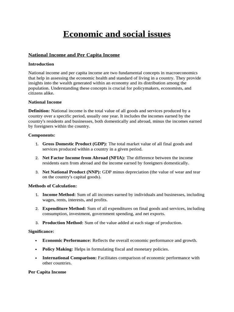 Economic and Social Issues in India | PDF | Money | Fiscal Policy