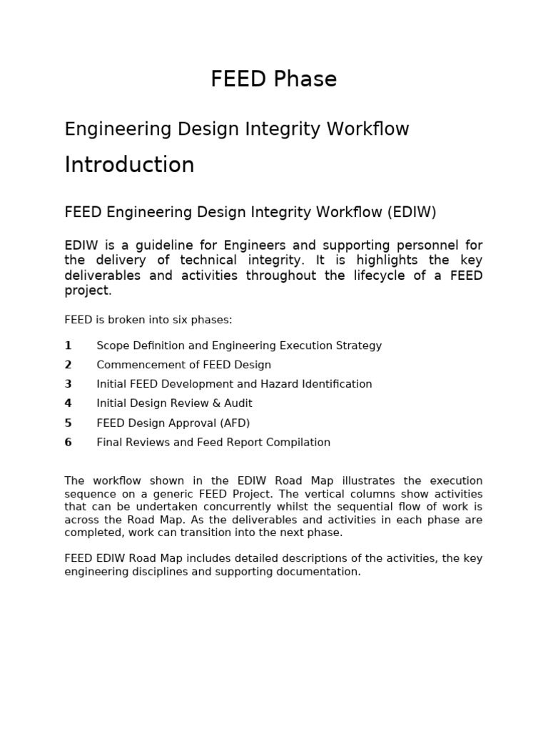 FEED Phase | PDF | Engineering | Risk