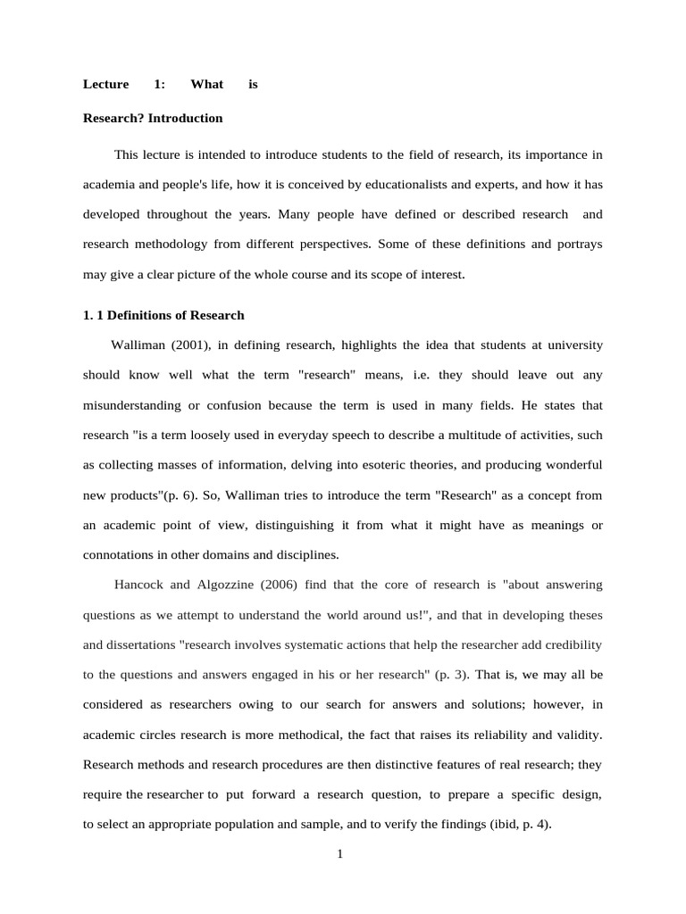 L3 S1 Lectures | PDF | Methodology | Quantitative Research