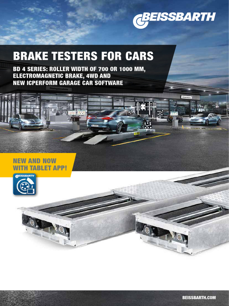 Beissbarth Brake Tester | PDF | Personal Computers | Tablet Computer