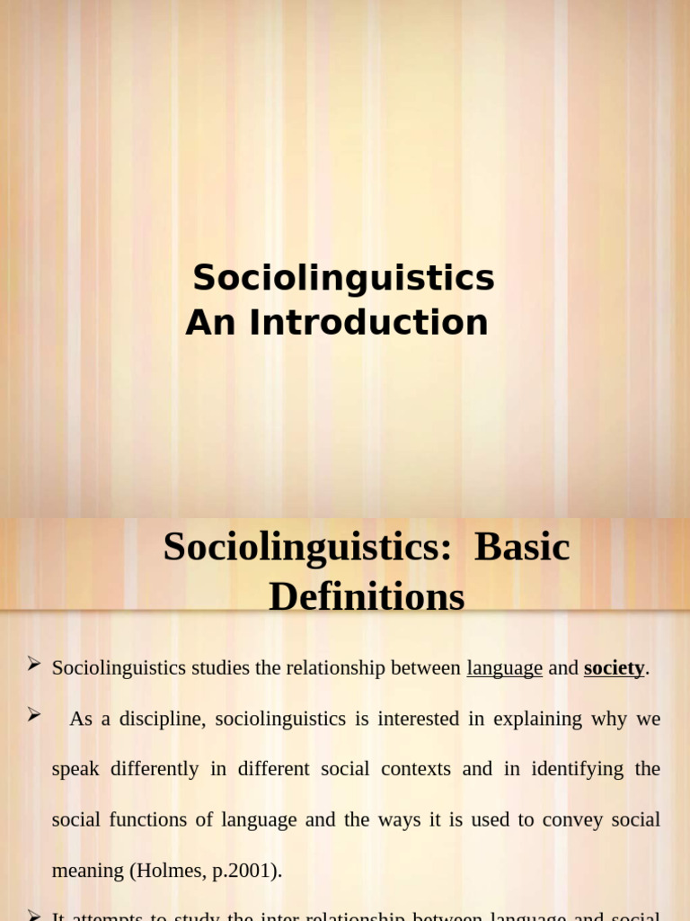 Sociolinguistics for Social Contexts | PDF | Sociolinguistics | Linguistics