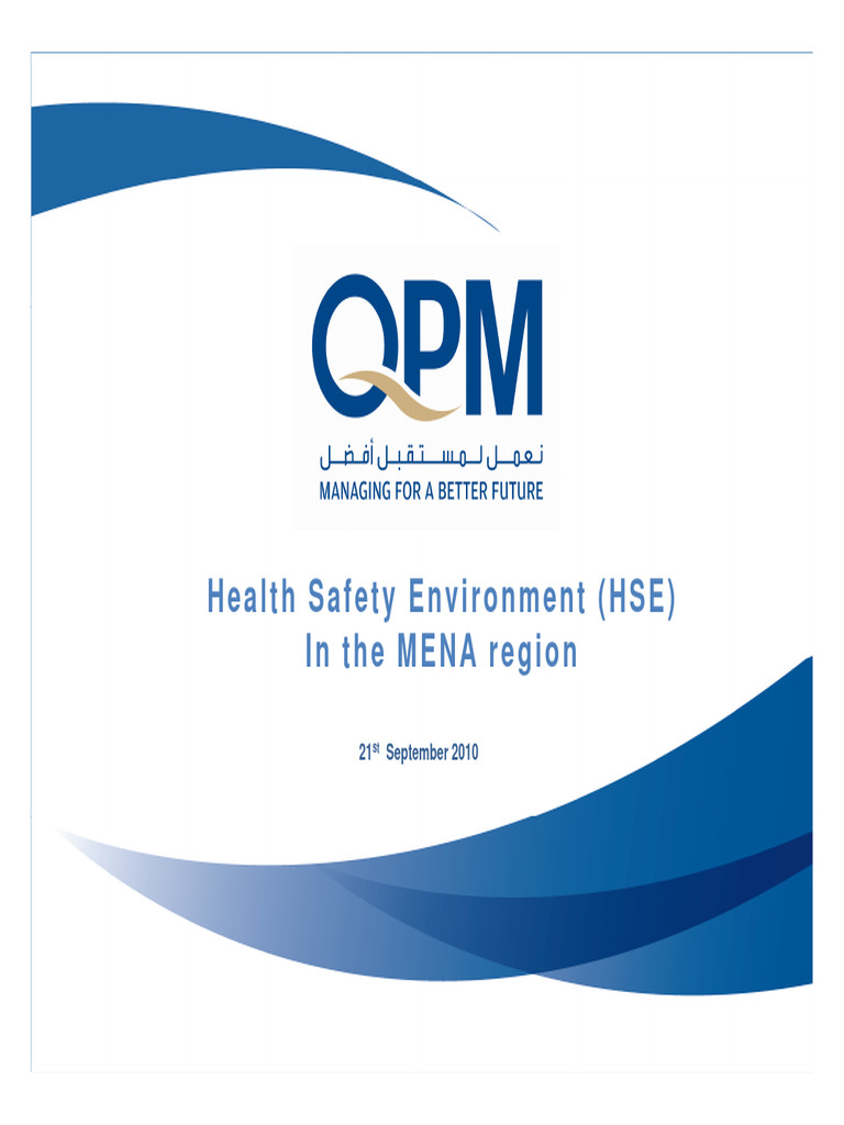 Health Safety Environment (Qatar) - Harris | PDF | Governance ...