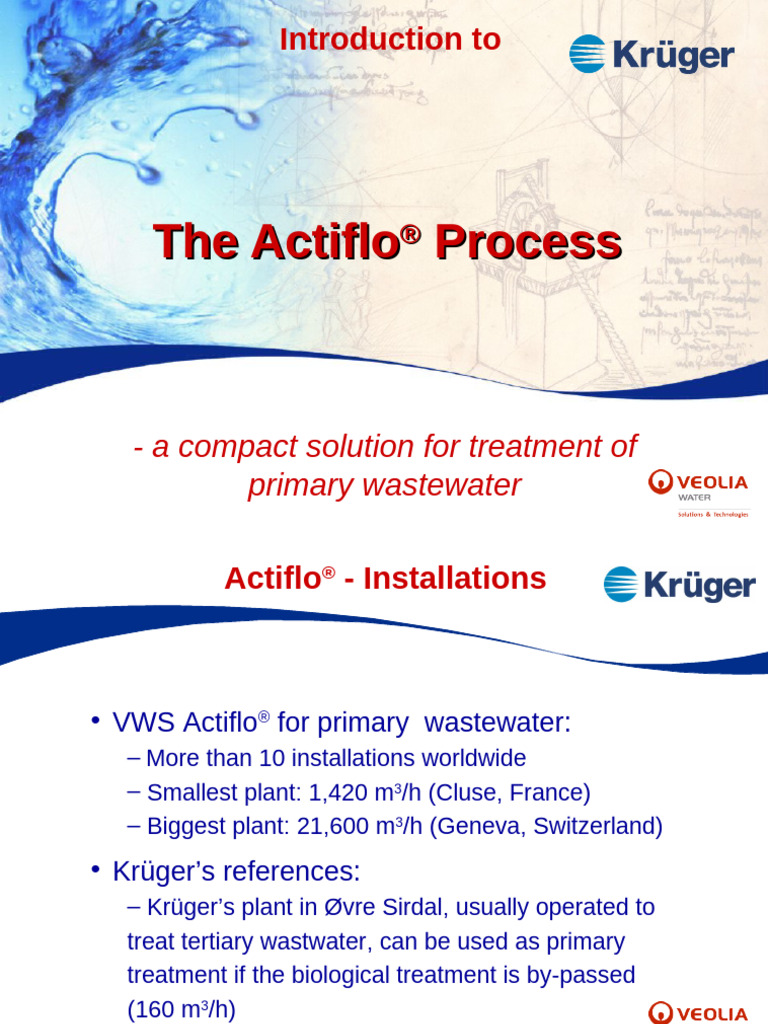 Actiflo For Primary Wastewater (DK) | PDF | Sewage Treatment ...