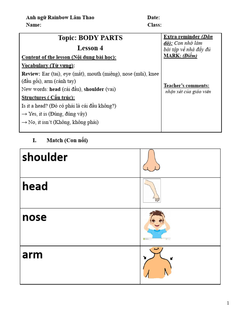 Body Parts 4 | PDF