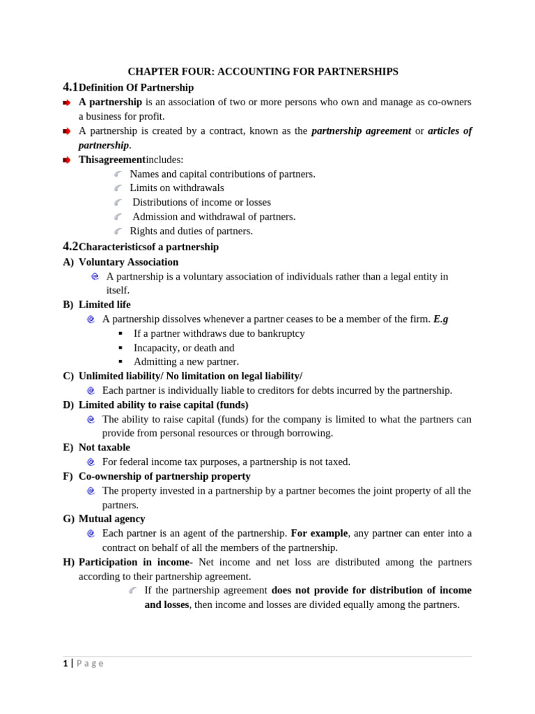 Chapter 4 | PDF | Partnership | Debits And Credits