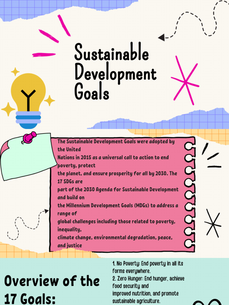 Sustainable Development Goals (SDGS) Report | PDF