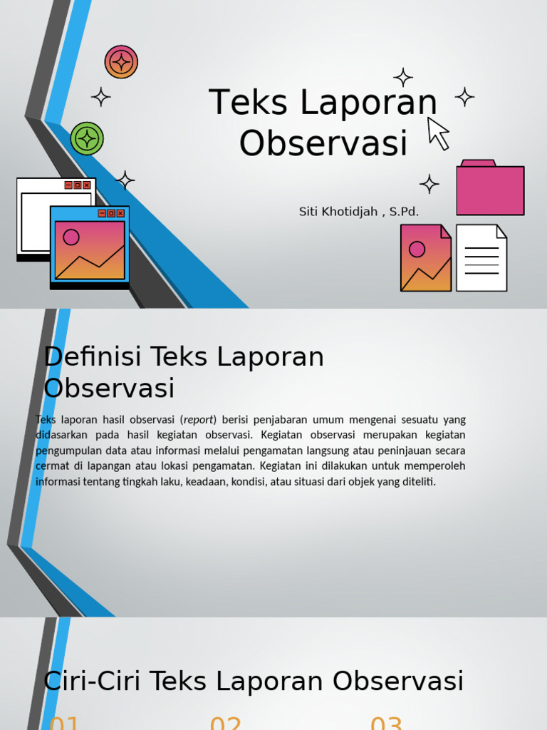 Teks Laporan Hasil Observasi | PDF