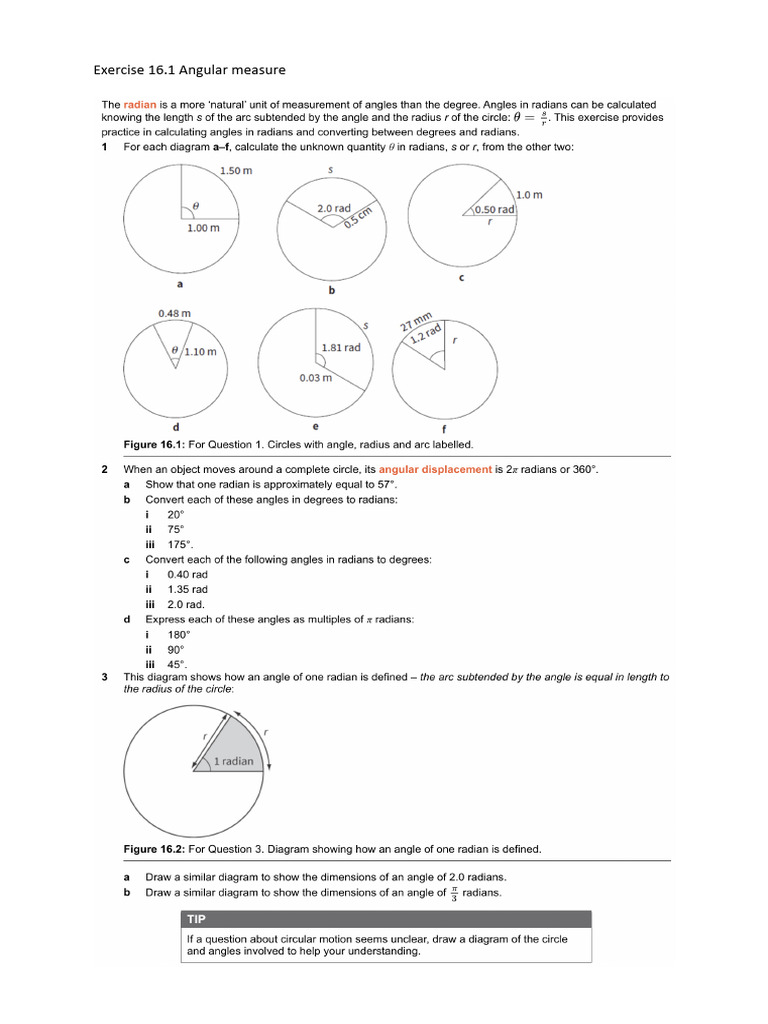16 Circular Motion | PDF | Angle | Acceleration