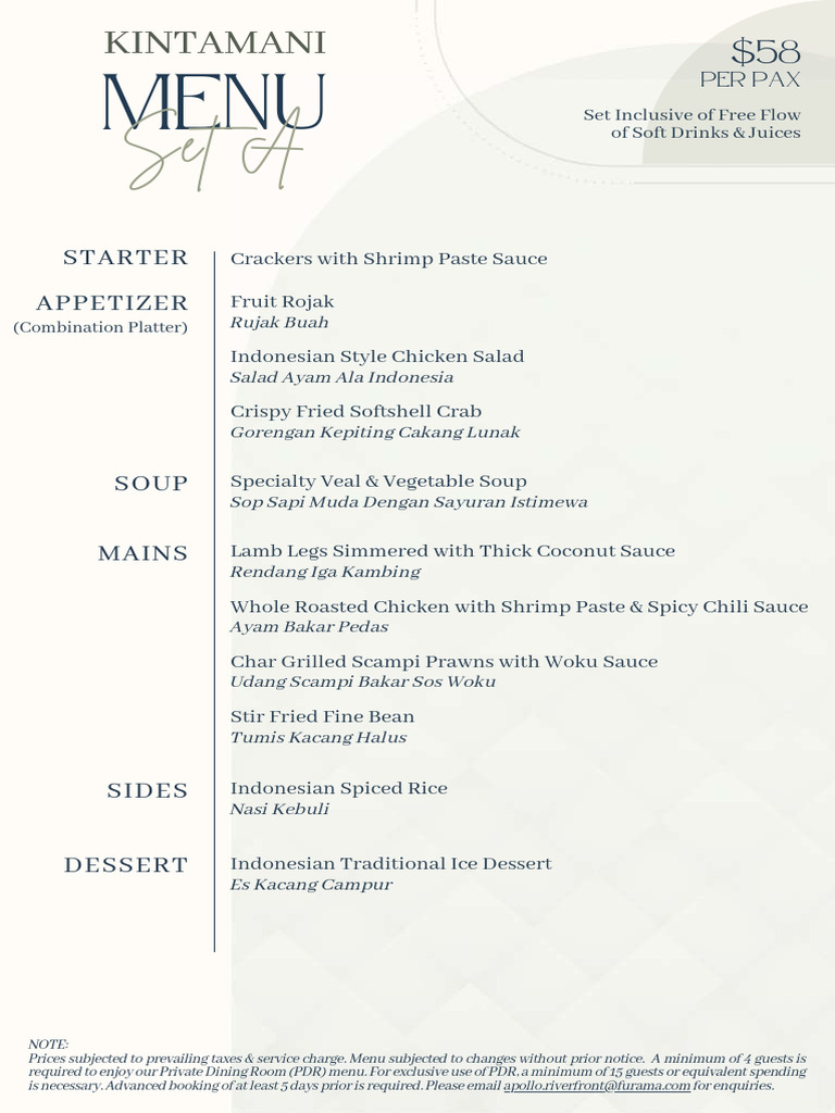 PDR Kintamani Set Menu - 12 Sep - Compressed | PDF | Indonesian Cuisine ...