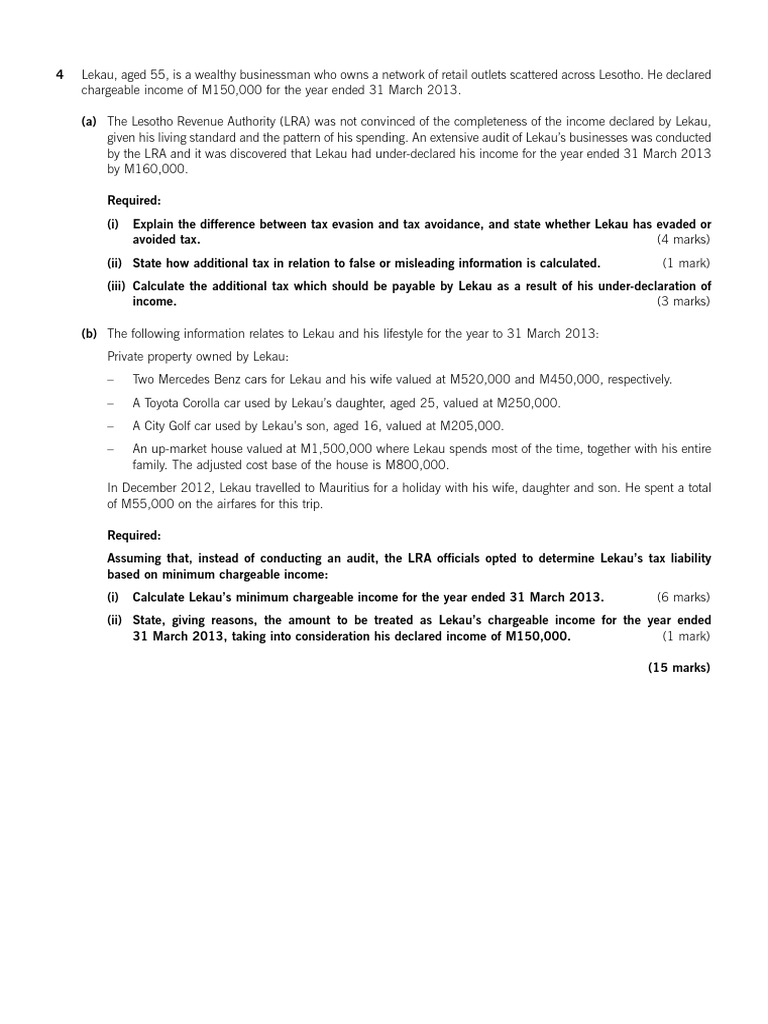 Lekau-Minimum Chargeable Gain | PDF | Taxes | Taxation