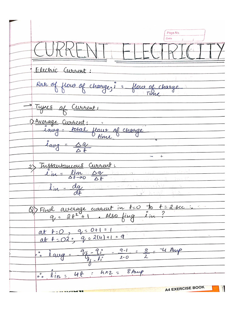 Current Electricity | PDF