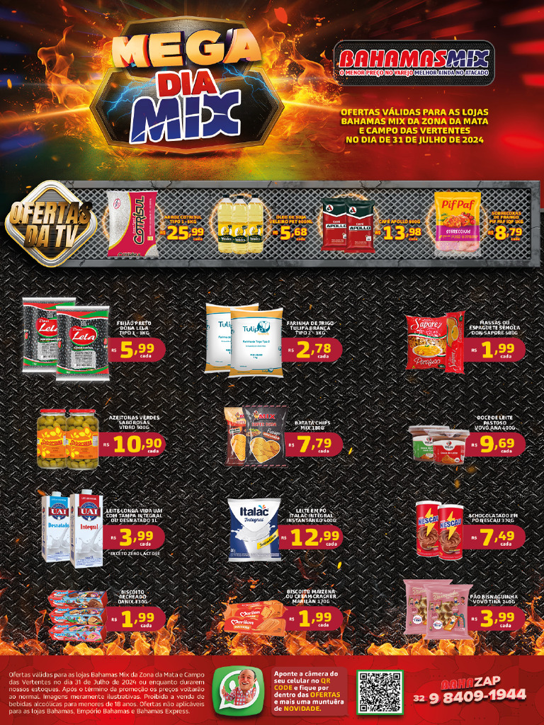 Encarte Mega Dia Mix Bahamas Mix Zona Da Mata Valido 31 07 2024 Web | PDF