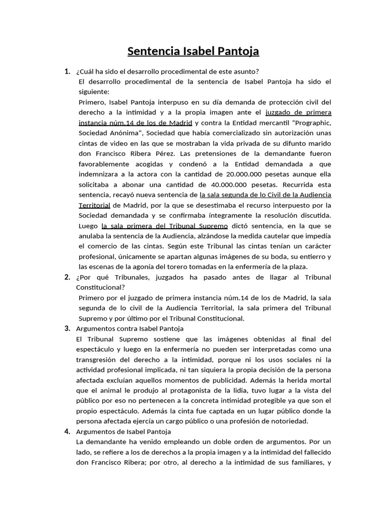 Sentencia Isabel Pantoja | PDF | Sentencia (ley) | Gobierno