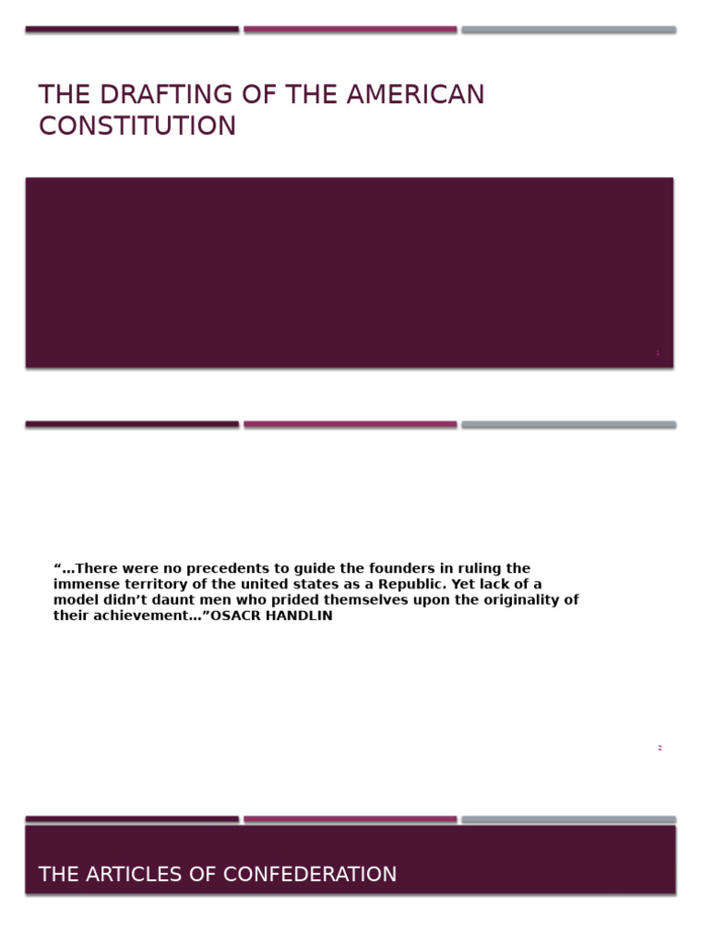 Lecture 06 - The Framing of A New Constitution | PDF | United States ...